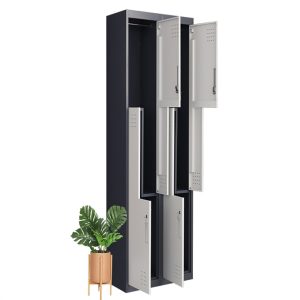 Metal Lockers L Shape 4 door Steel Wardrobe Gym Lockers - IGO