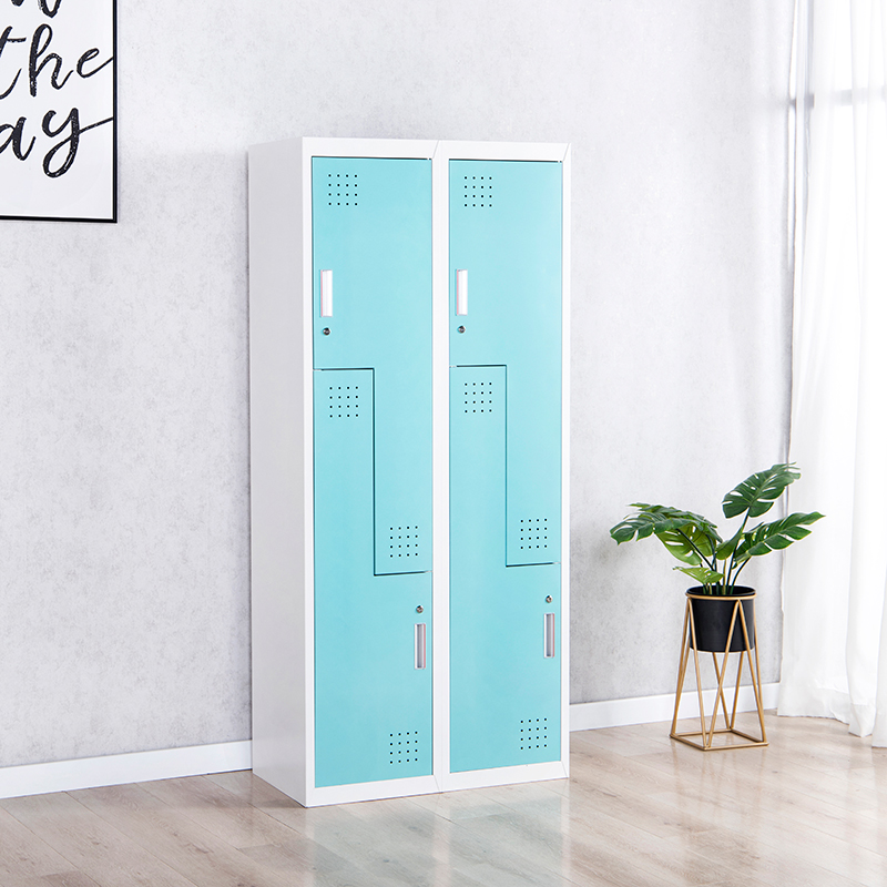 Durable Z Shape Metal Locker with Lock for Commercial Use - IGO