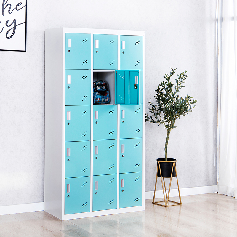 Sturdy Metal Office Lockers: 15 - Door Lockers for Office Use - IGO