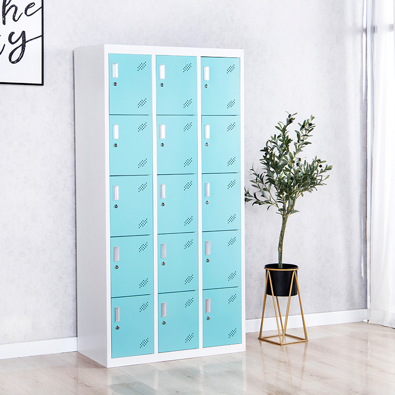 Sturdy Metal Office Lockers: 15 - Door Lockers for Office Use - IGO